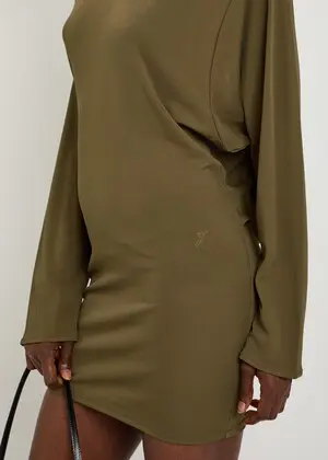 Jacquemus La Robe Mistral Cowl-back Woven Mini Dress