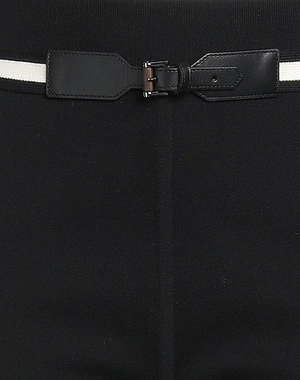 Max Mara Bermuda Shorts With Leather Trim Detail