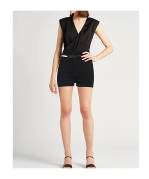 Max Mara Bermuda Shorts With Leather Trim Detail