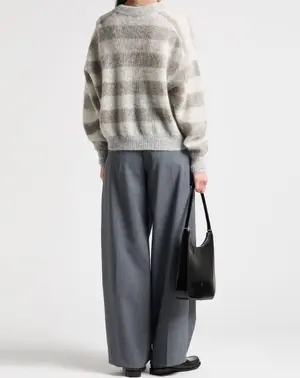 Brunello Cucinelli Striped V-neck Sweater
