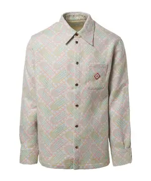 Casablanca Logo-appliqué Monogram-jacquard Jacket