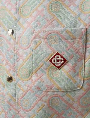 Casablanca Logo-appliqué Monogram-jacquard Jacket