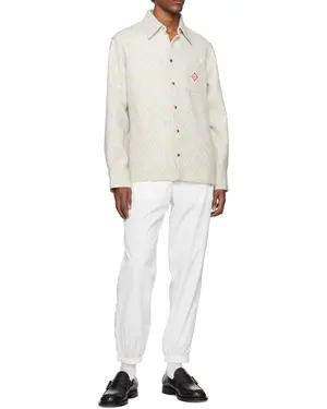 Casablanca Logo-appliqué Monogram-jacquard Jacket