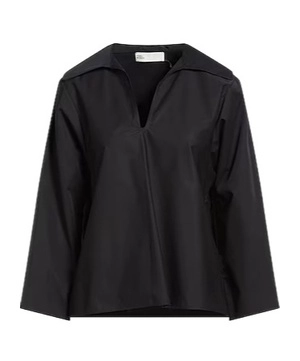 Tory Burch V-neck Long Sleeve Shirt - Black