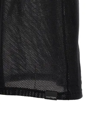 COURREGES Courrèges Ac Mesh Short-sleeved Polo Shirt