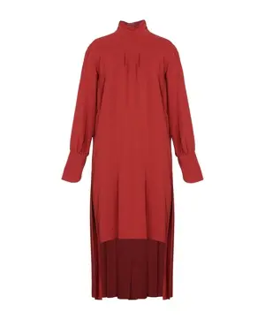 Chloé A High-necked Dress - Red