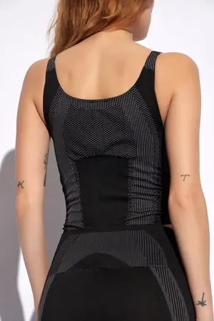 MISBHV Logo-embroidered U-neck Bodysuit