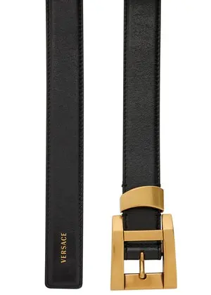 Versace Glossed Leather Belt