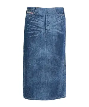 DIESEL® Stylish Medium Denim A-line Skirt - Blue