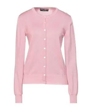 Dolce & Gabbana Solid Knit Cardigan - Pink