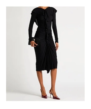 Burberry V-neck Midi Dress