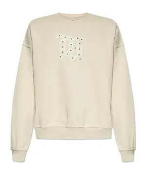 MISBHV Logo-printed Crewneck Sweatshirt - Nude