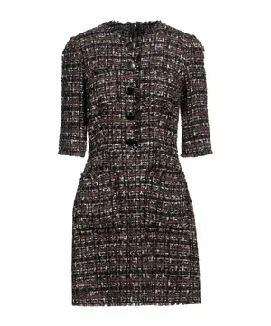 Dolce & Gabbana Multicolor Tweed Dress