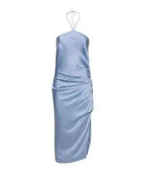 Simkhai Hansel Halter Neck Midi Dress - Blue