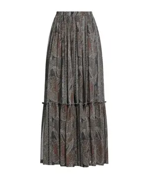 Saint Laurent Bohemian Paisley Print Georgette Maxi Dress