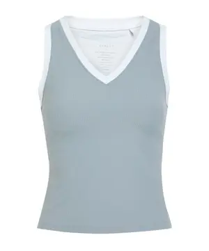 Varley Slim-fit V-neck Ribbed Camisole With Built-in Chest Pad