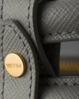 Prada Galleria Medium Saffiano Leather Bag - Cloudy Gray