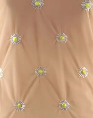 Sportmax Sheer Floral Embroidered Long Sleeve Top