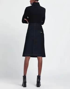 Dolce & Gabbana Dark Wash Denim Flared Skirt