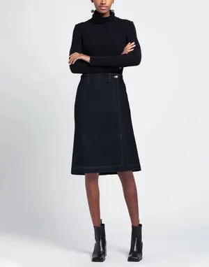 Dolce & Gabbana Dark Wash Denim Flared Skirt