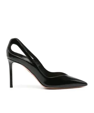 AQUAZZURA Sheeva Pointed-toe Cut-out Detailed Pumps