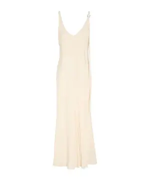 Sportmax Sleeveless Flared Crepe Dress - Nude