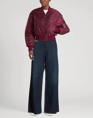 DIESEL® Wide-leg Dark Wash Denim Trousers - Black