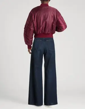 DIESEL® Wide-leg Dark Wash Denim Trousers - Black