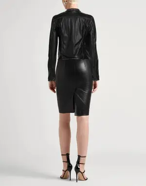 DIESEL® Biker Jacket With Mandarin Collar And Zip Fastening