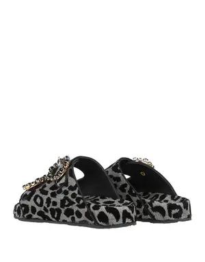 Dolce & Gabbana Leopard Print Embellished Sandals