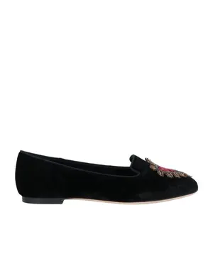 Dolce & Gabbana Velvet Embellished Loafers