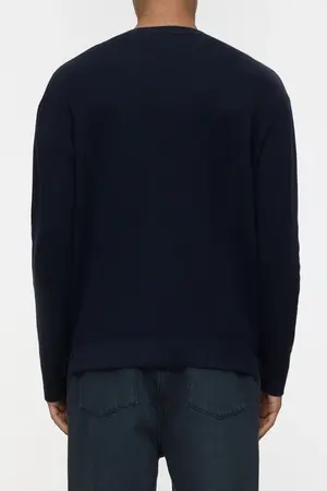 Closed Crew-neck Fine-knit Jumper