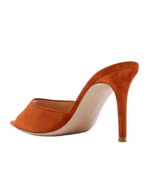 GIANVITO ROSSI Suede Stiletto Heel Slippers