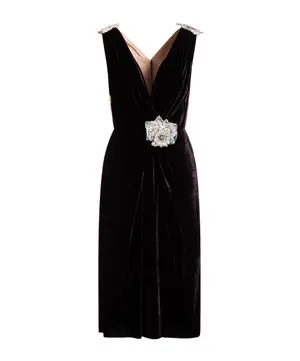 Dolce & Gabbana Velvet Sleeveless Dress