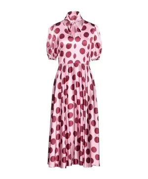 Dolce & Gabbana Polka Dot Satin Dress - Pink