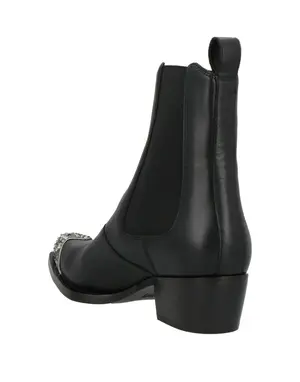 DIESEL® Rhinestone Decor Denim Ankle Boots