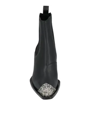 DIESEL® Rhinestone Decor Denim Ankle Boots