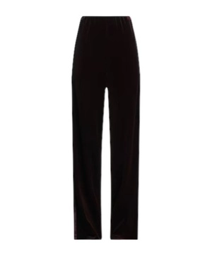 MAXCO. Solid-color Patchwork Straight-leg Pants - Black