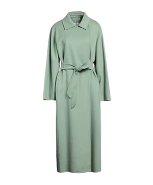 Max Mara Belted Coat With Lapel Collar And Patch Pockets