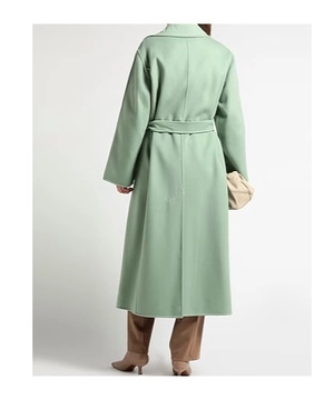 Max Mara Belted Coat With Lapel Collar And Patch Pockets