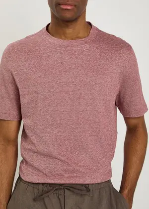 Brunello Cucinelli Ribbed Crew Neck T-shirt