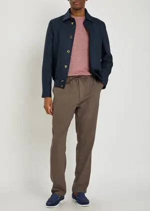 Brunello Cucinelli Ribbed Crew Neck T-shirt