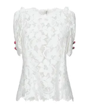 Dolce & Gabbana Lace Short Sleeve Top
