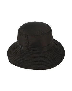 GANNI Solid Color Bucket Hat - Black