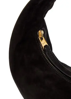 Khaite Olivia Mini Suede Hobo Top Handle Bag