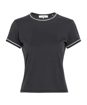 FRAME Pipe-trim Cotton T-shirt