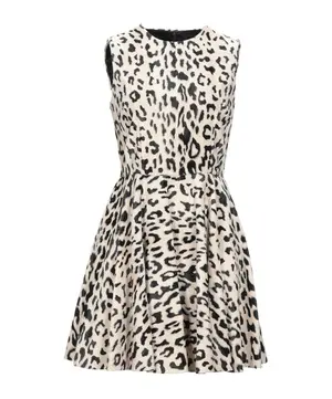 Dolce & Gabbana Sleeveless Leopard Print Dress