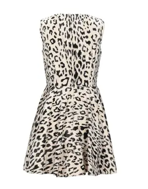 Dolce & Gabbana Sleeveless Leopard Print Dress