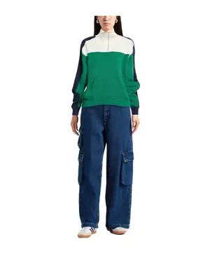 Rag & Bone Fleece Sweatshirt With Embroidered Logo - Green