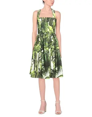 Dolce & Gabbana Sleeveless Tropical Print Dress